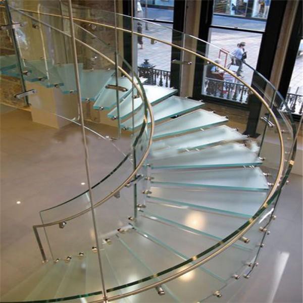 China Curved Glass Staircase Railing Suppliers, Manufacturers, Factory ...